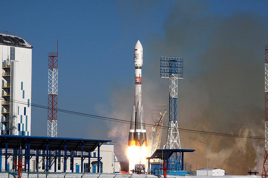 Soyuz-2.1а LV with two Kanopus-v satellites lifts off from Vostochny ...
