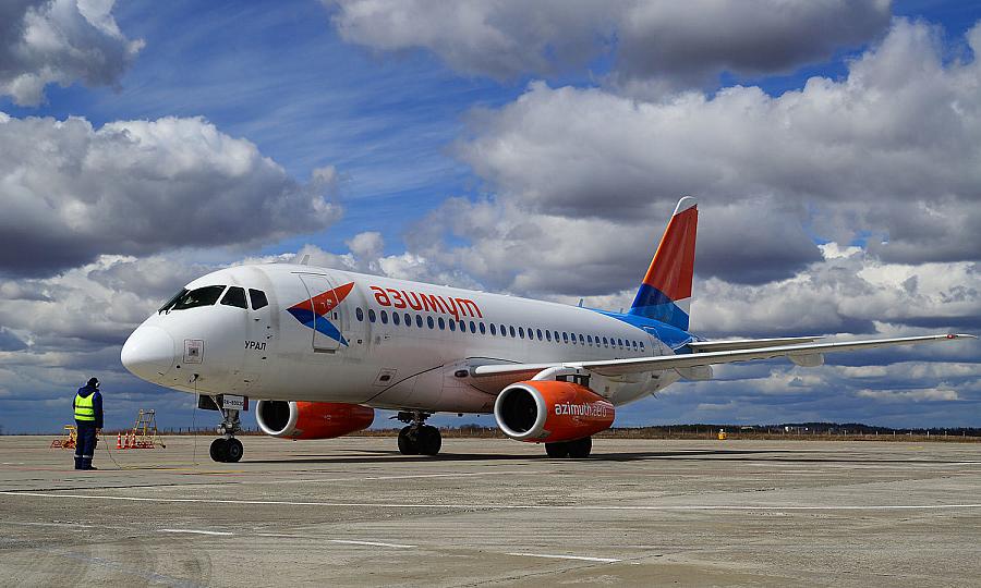 Azimuth Airlines performed the first flight from Mineralnye Vody to ...