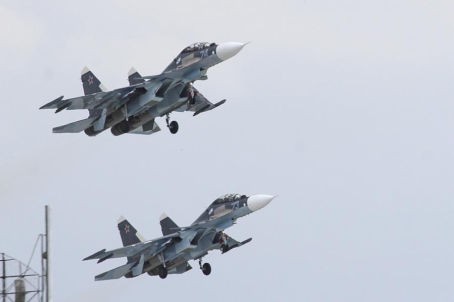 Baltic Fleet's naval aviation fighters conducted planned air battles in ...