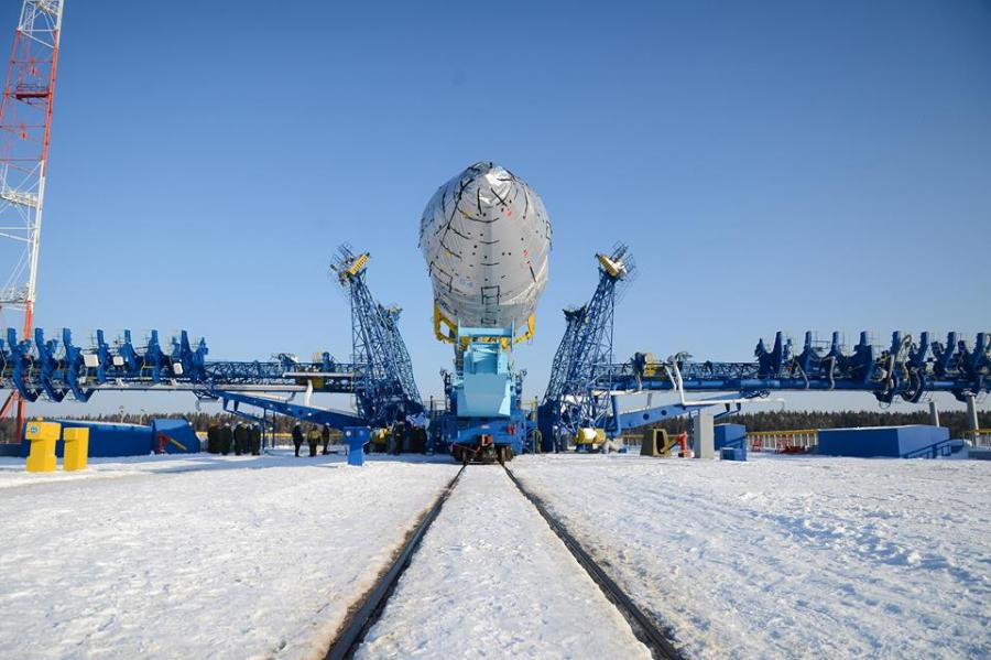 Russian Aerospace force launched Soyuz-2.1V rocket from the Plesetsk ...