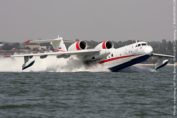 Be-200ES multipurpose amphibious aircraft in forest fire-fighting ...